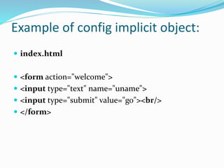 Jsp config implicit object | PPTX