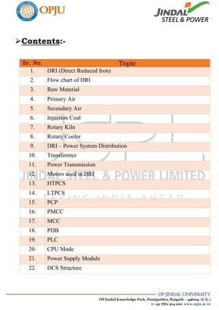 JSPL DRI#1 Training Report 2017 | PDF