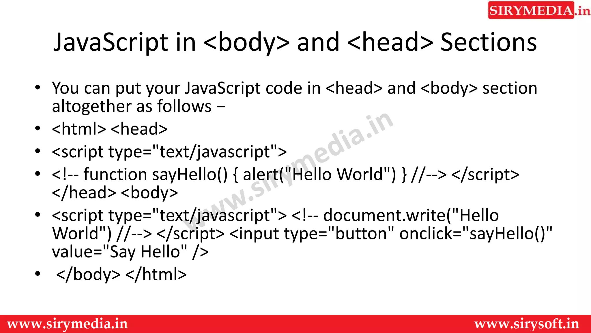 Js placement | PPTX | Web Development | Internet