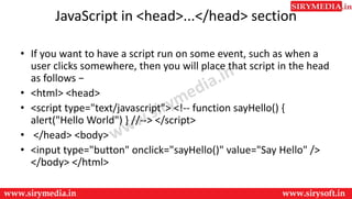 Js placement | PPTX | Web Development | Internet
