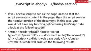 Js placement | PPTX | Web Development | Internet