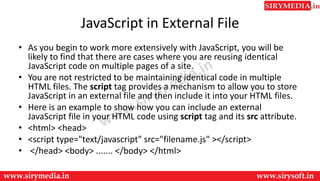 Js placement | PPTX | Web Development | Internet