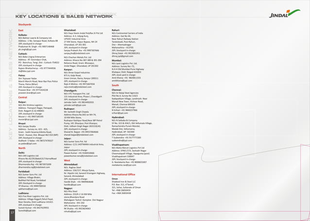 JSPL PRODUCTS BROCHURE | PDF