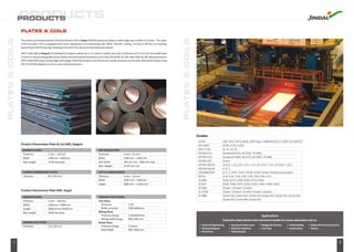 JSPL PRODUCTS BROCHURE | PDF