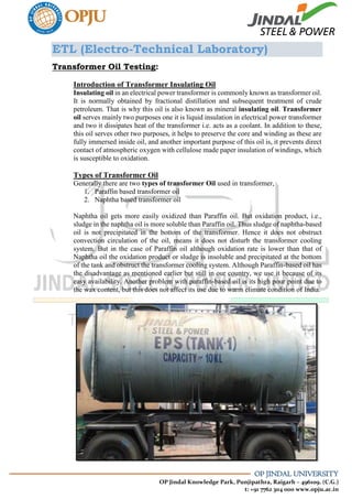 JSPL-ETL training report 2018 | PDF