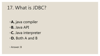 JSP MCQ Question with Answer | PPT