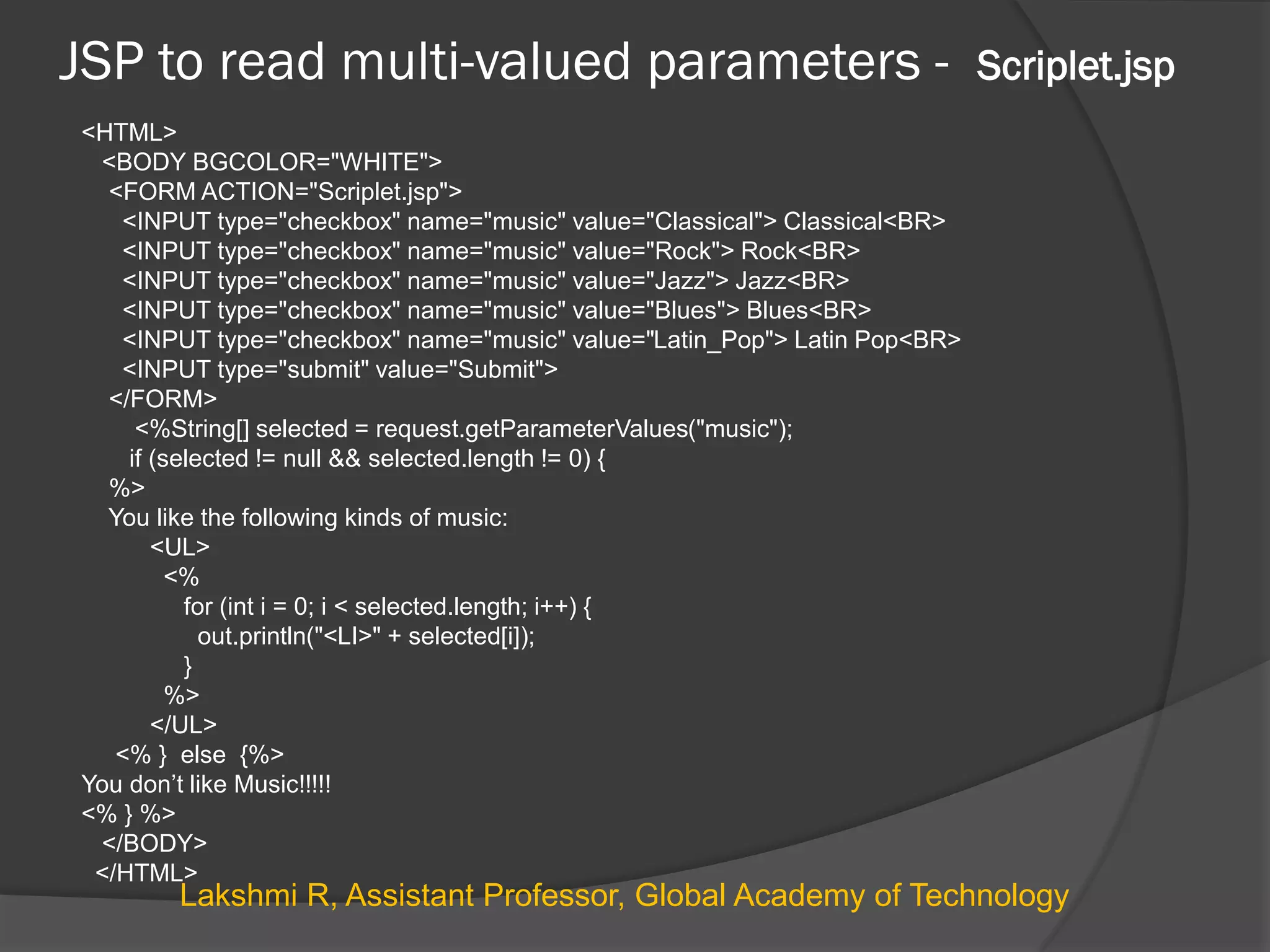 Jsp presentation | PDF