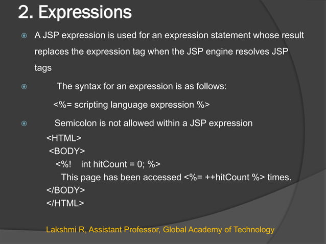 Jsp presentation | PDF