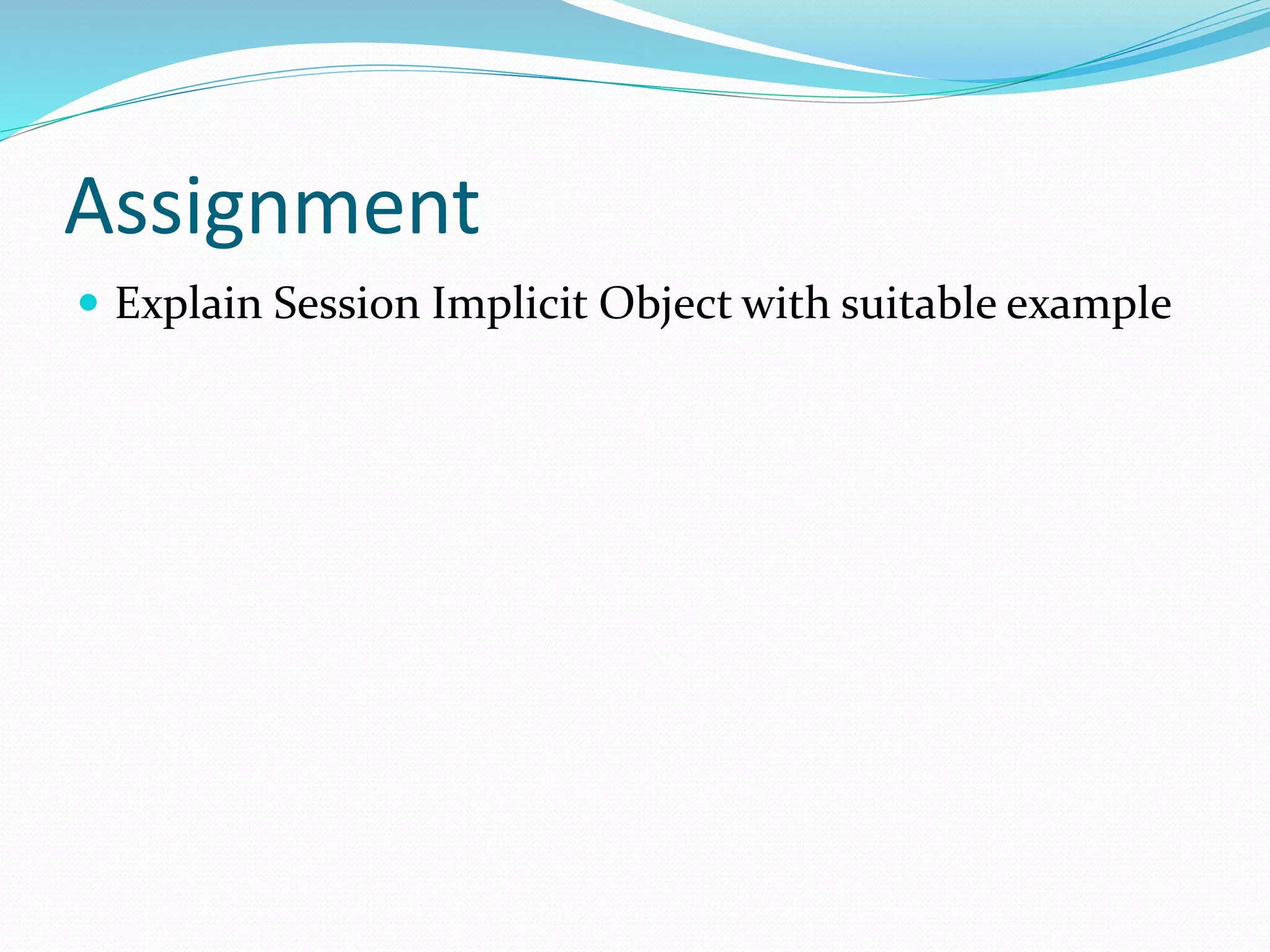Jsp Session Implicit Object Ppt 5373