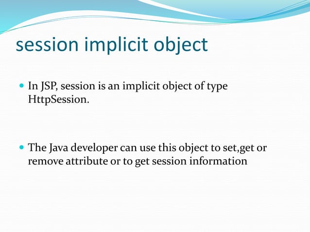 Jsp Session Implicit Object Ppt 4057
