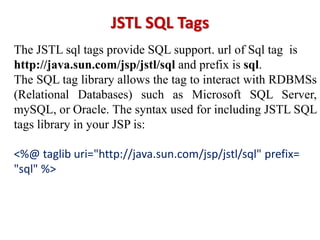 Jsp tag library | PPTX