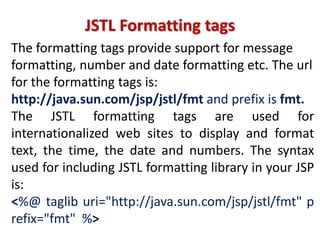 Jsp tag library | PPTX