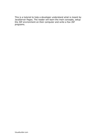 Jsp Tutorial | PDF