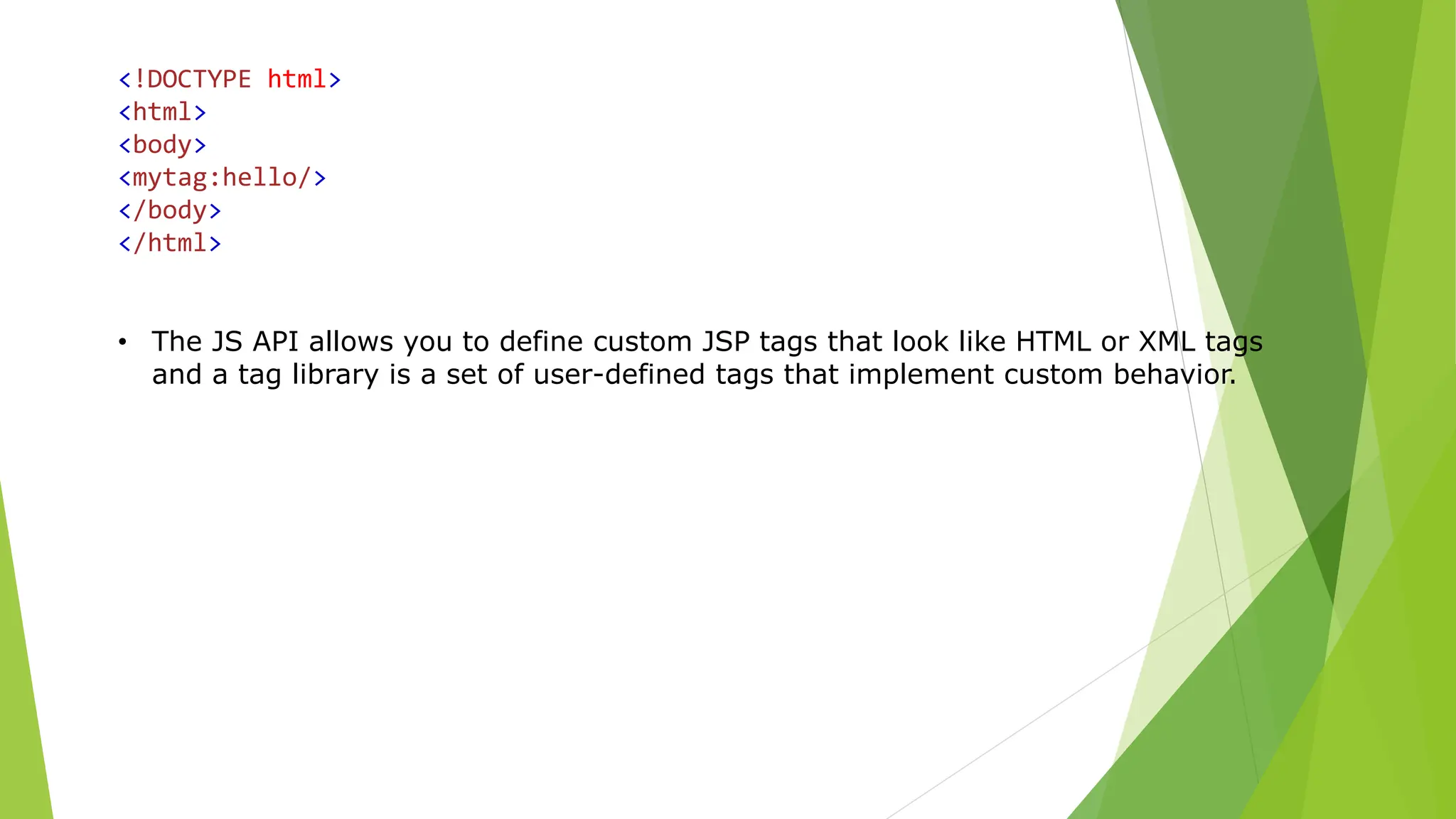 JSP TUTORIAL for students M.Sc computer Science | PPT