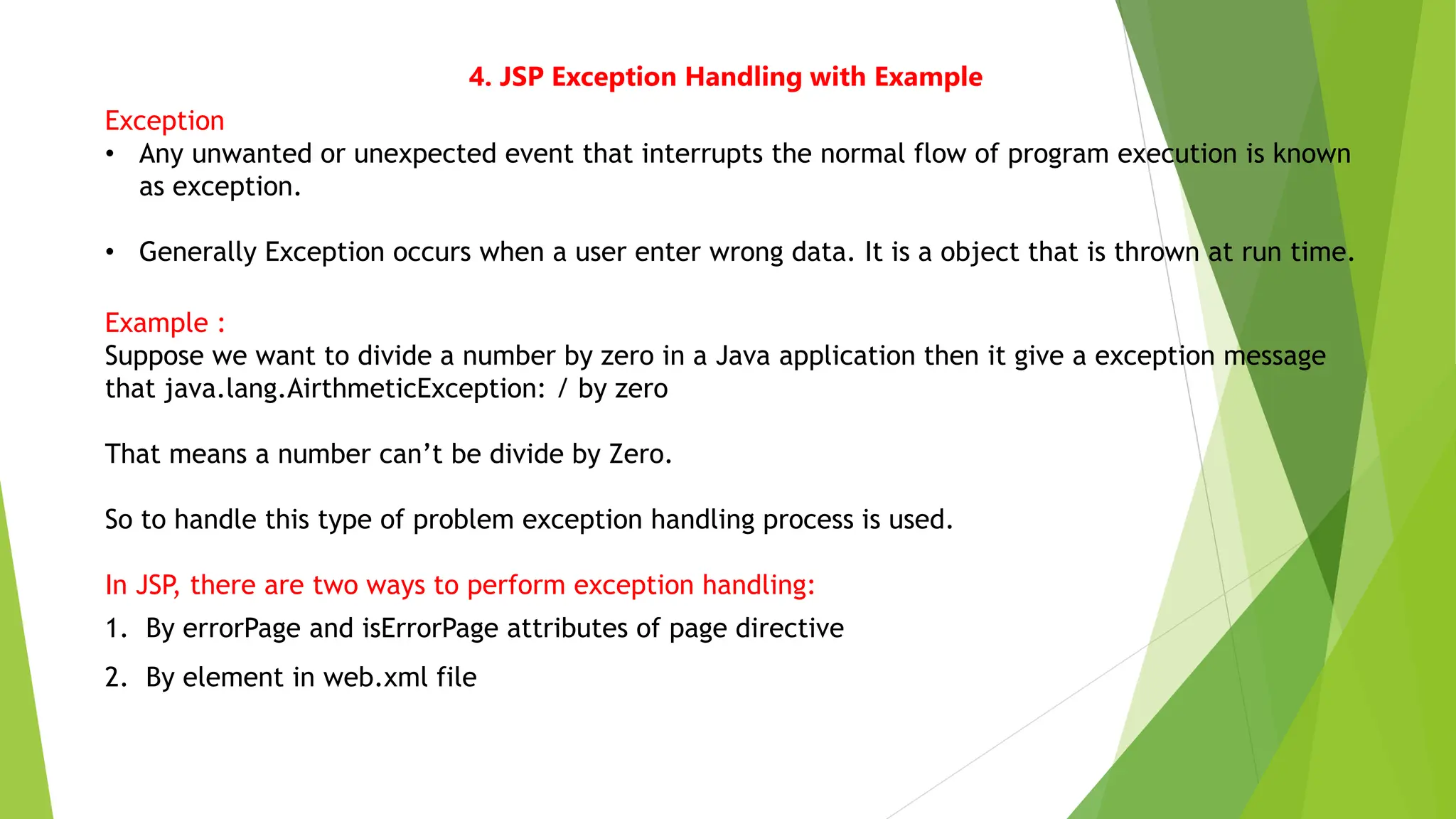 JSP TUTORIAL for students M.Sc computer Science | PPT
