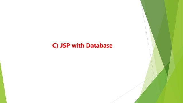 JSP TUTORIAL for students M.Sc computer Science | PPT