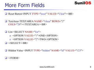 JSP/Servlet Core Concept | PPT
