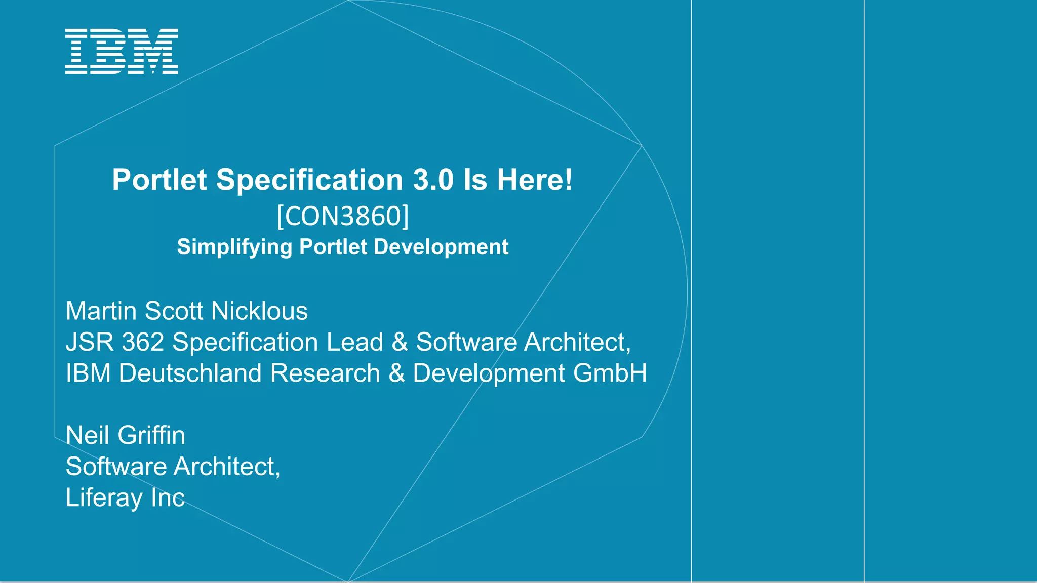 Portlet Specification 3.0 Is Here! | PDF