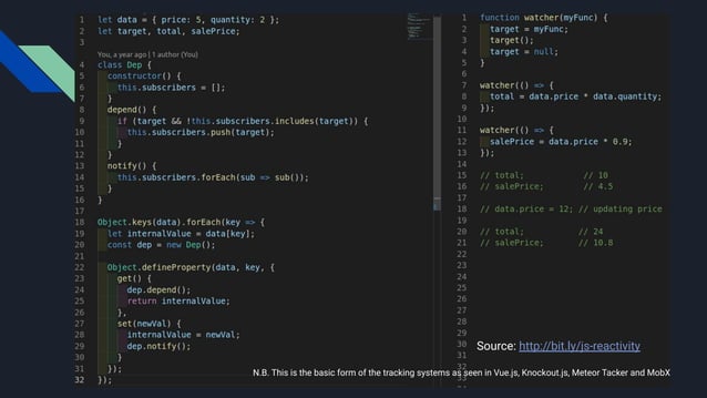 Javascript Reactivity Angular Meetup Dhaka Ppt