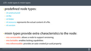 JCR and Sling Quick Dive | PDF