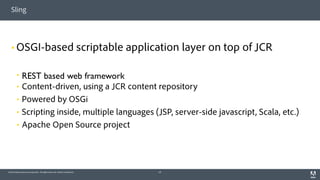 JCR and Sling Quick Dive | PPT