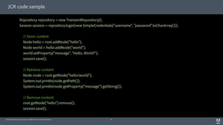 JCR and Sling Quick Dive | PDF