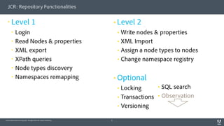 JCR and Sling Quick Dive | PDF