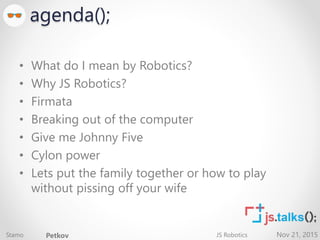 Js robotics | PPTX | Programming Languages | Computing