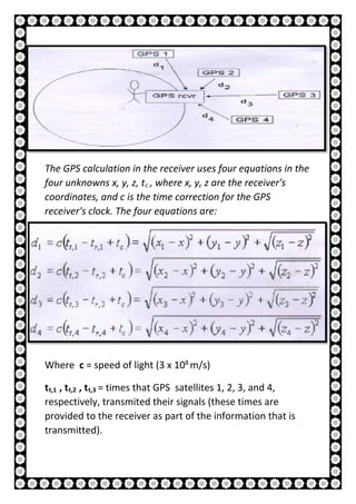 Project on GPS (Global Positioning System) | PDF