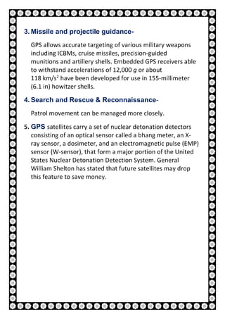 Project on GPS (Global Positioning System) | PDF