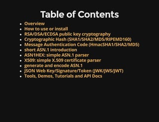 introduction to jsrsasign | PPT