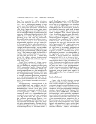 Cable Theft and Vandalism by Employees of South Africa’s Electricity ...