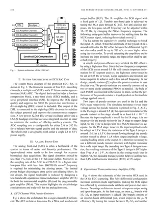 An ECG-on-Chip with 535-nW/Channel Integrated Lossless Data Compressor ...