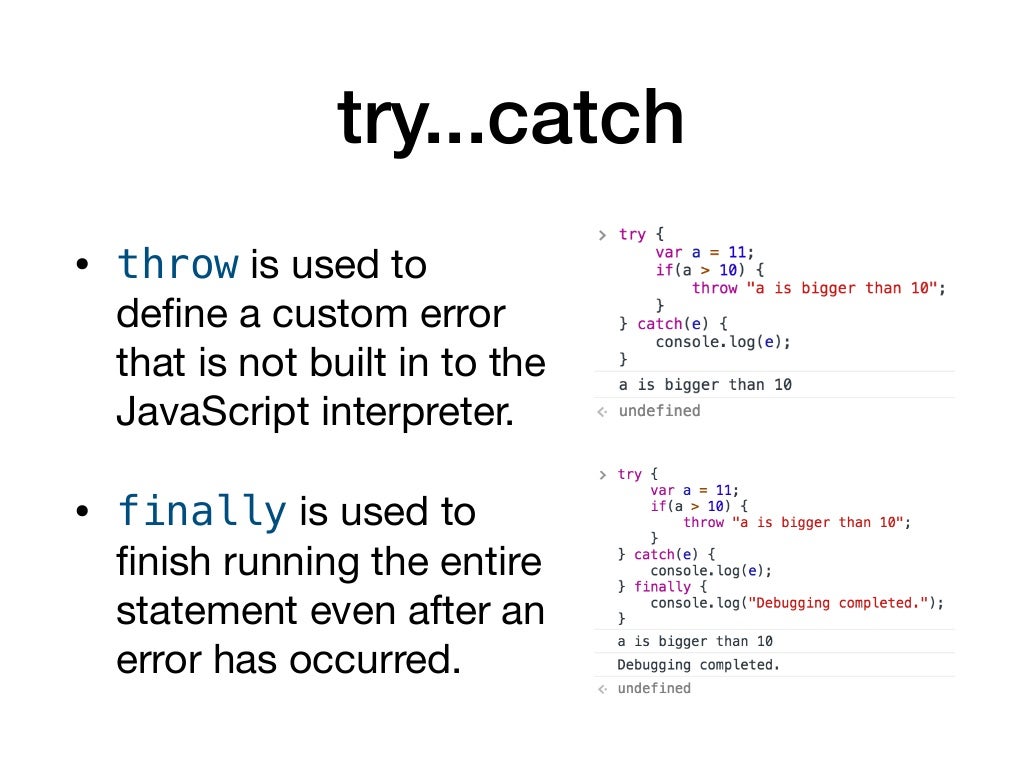 Intro To Javascript Week 3 Control Statements
