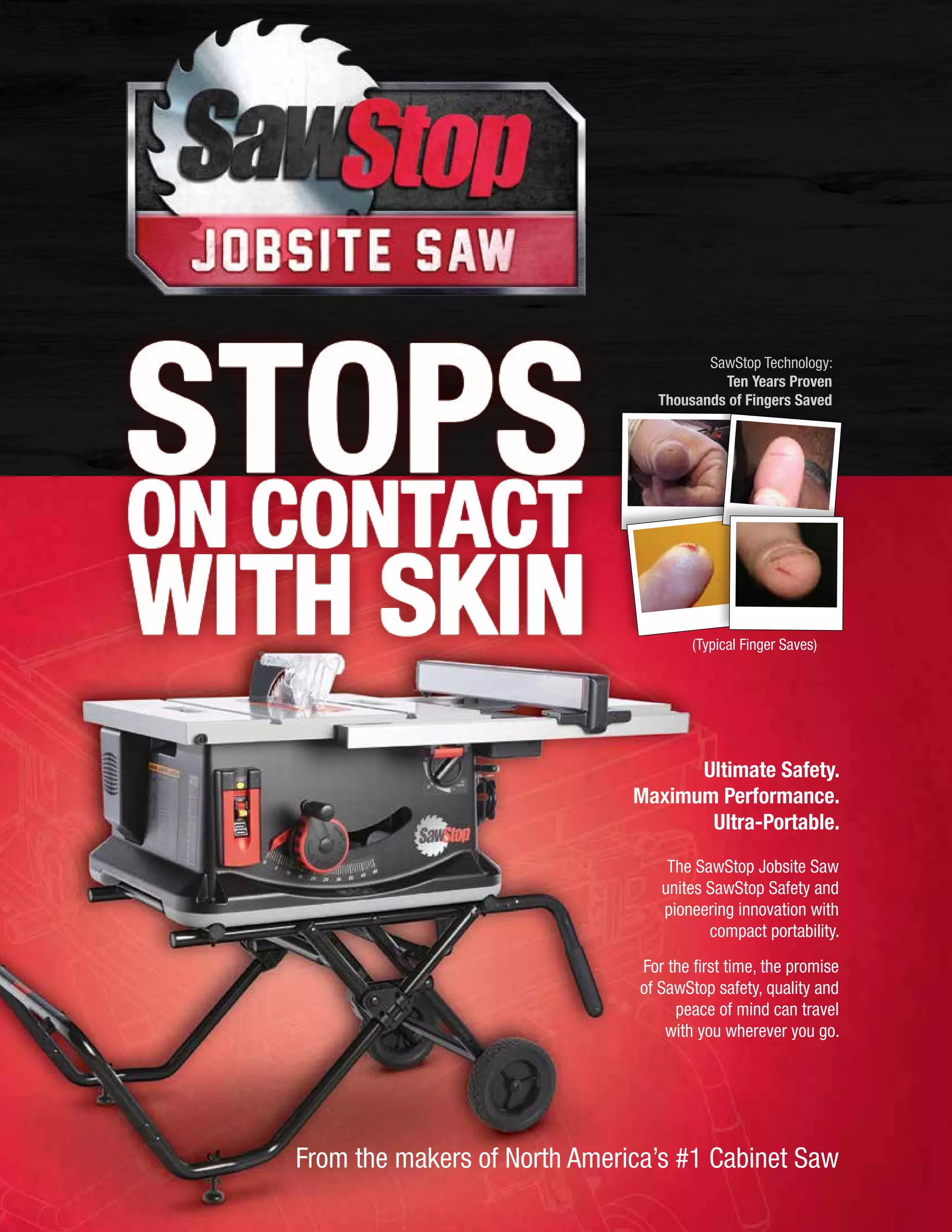 SawStop Job Site Saw Flyer | PDF
