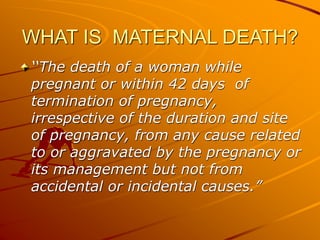 MATERNAL MORTALITY CAUSES.ppt