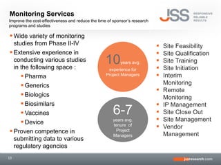 JSS Medical Research Corporate Overview | PDF