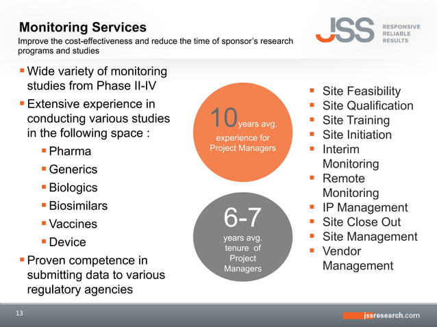 JSS Medical Research Corporate Overview | PPT