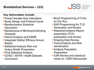 JSS Medical Research Corporate Overview | PDF