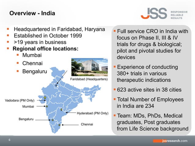 JSS Medical Research Corporate Overview | PPT