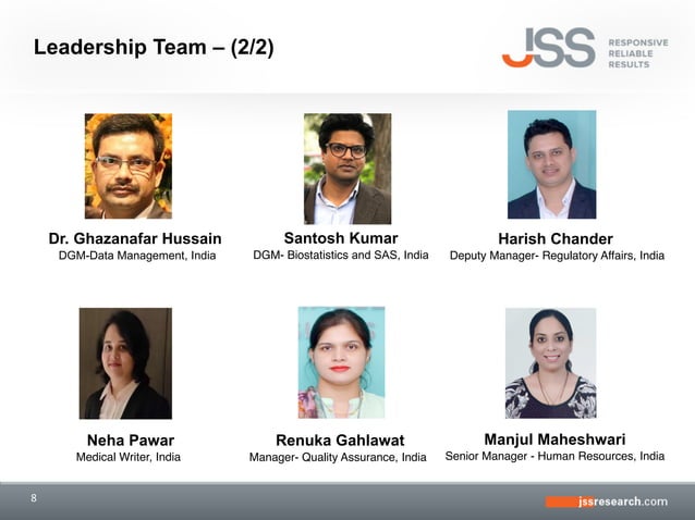 JSS Medical Research Corporate Overview | PPT