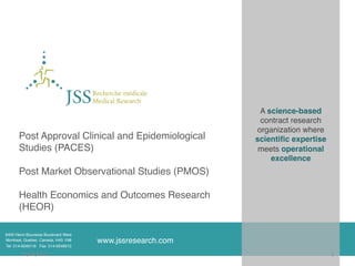 JSS Medical Research PACES PMOS HEOR | PPT
