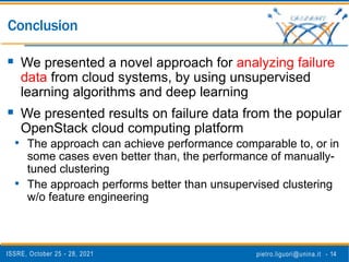 Enhancing the Analysis of Software Failures in Cloud Computing Systems ...