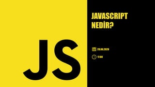 JavaScript Sunumu | PPT