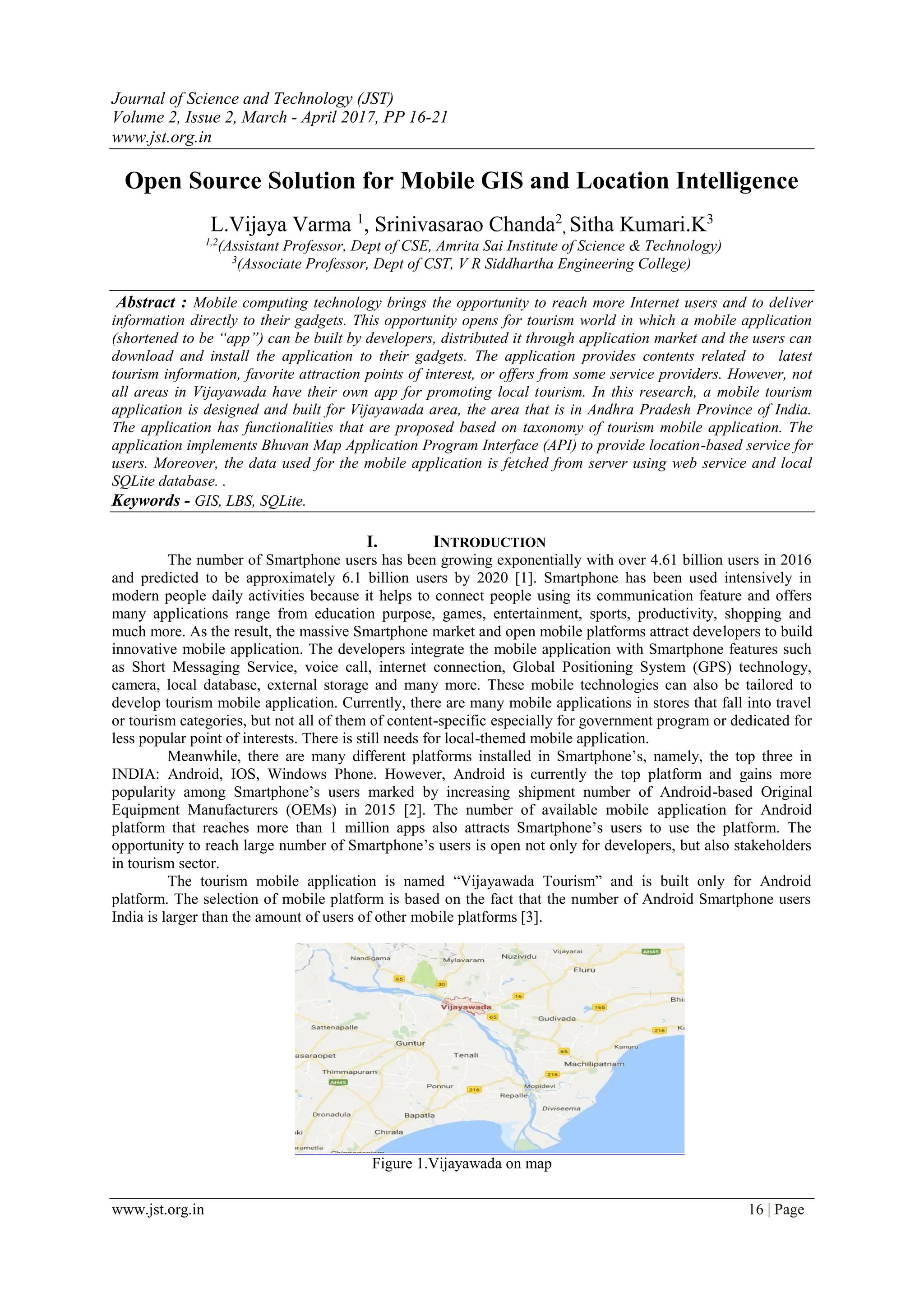 Open Source Solution for Mobile GIS and Location Intelligence | PDF