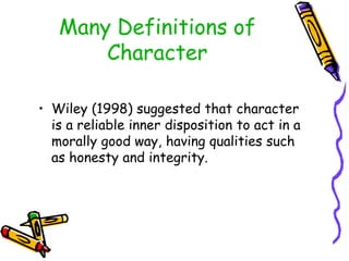 CHARACTER DEVELOPMENT STUDIES IN AMARICA | PPT