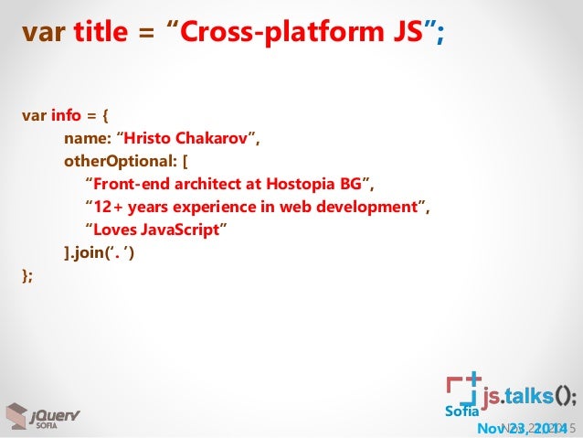 Cross Platform Javascript