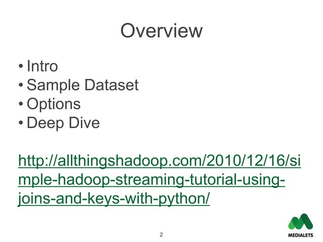 Hadoop Streaming Tutorial With Python | PPT
