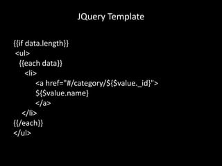 Jade & Javascript templating | PPTX