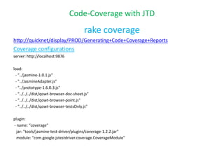 Jasmine with JS-Test-Driver | PPT